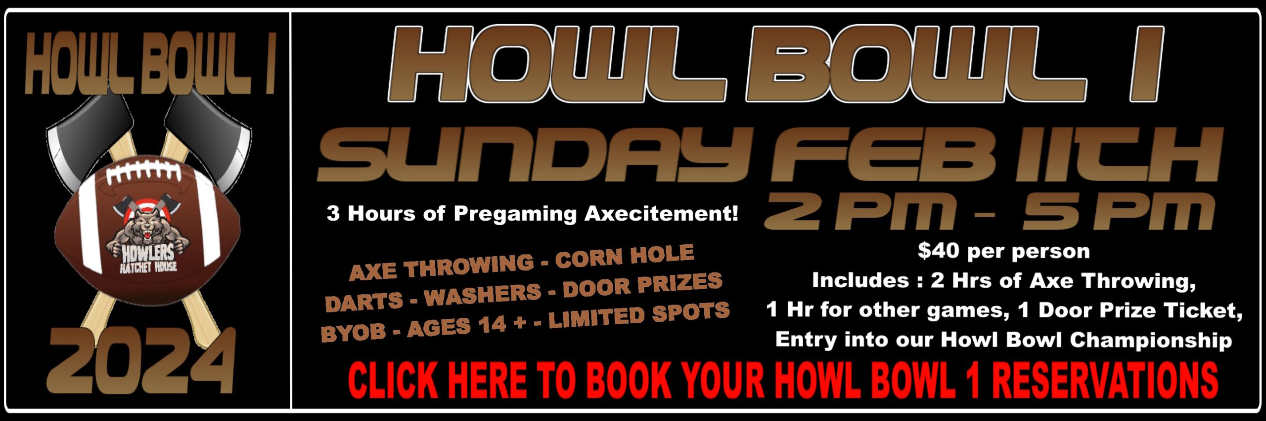 Howler's Hatchet House Axe Throwing - Columbus New Jersey