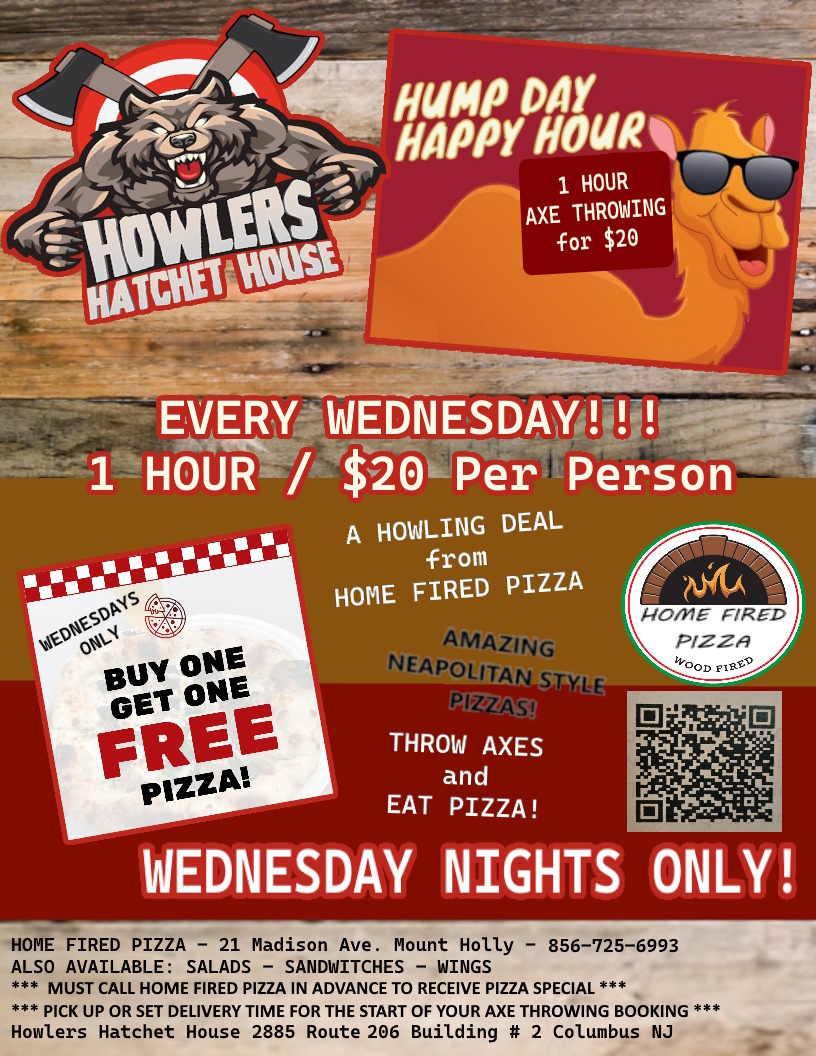 Howler's Hatchet House Axe Throwing - Columbus New Jersey